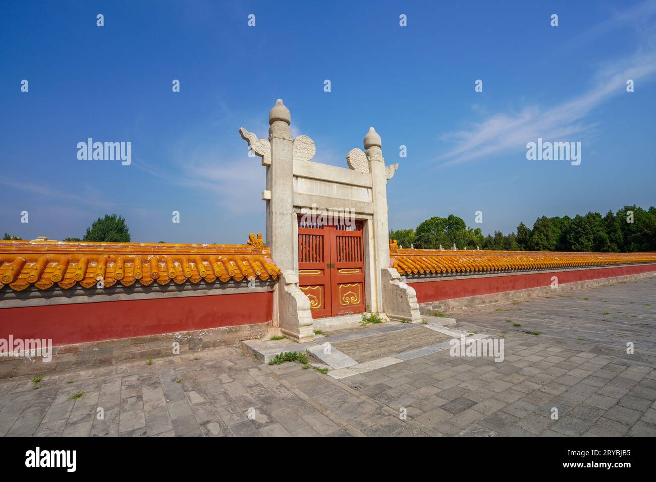 Beijing City, China - July 2, 2023: Lingxing Gate of Beijing Ditan Park ...