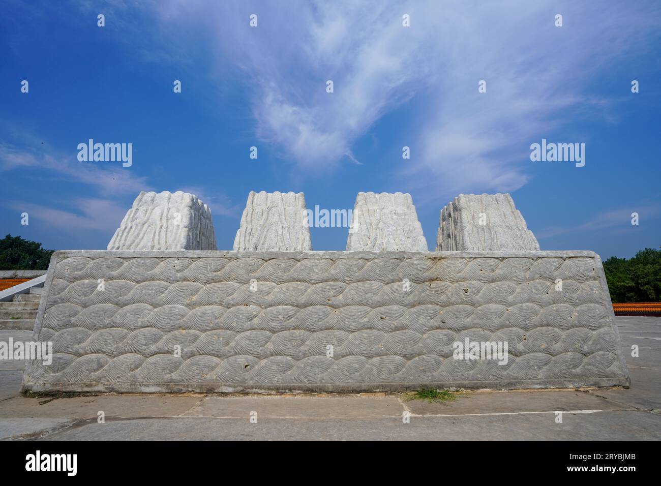 Beijing City, China - July 2, 2023: The four seas and four blasphemy ...