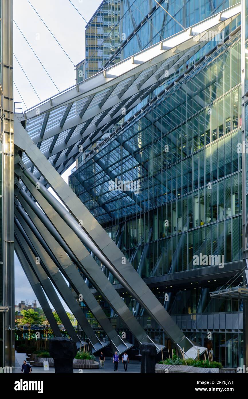 London, England - June 21, 2023: London modern architecture in ...
