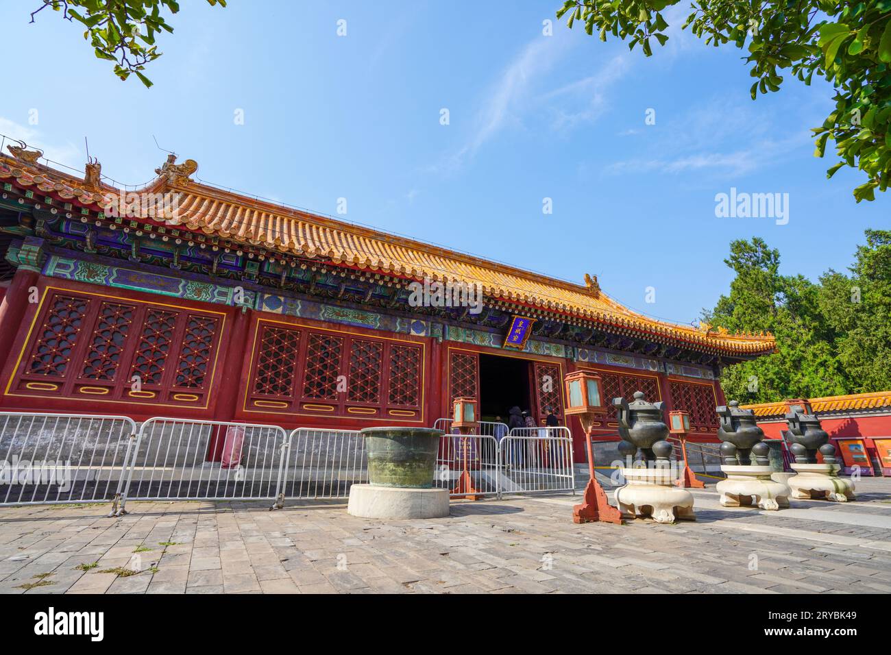 Beijing City, China - July 2, 2023: Beijing Ditan Park Classical ...