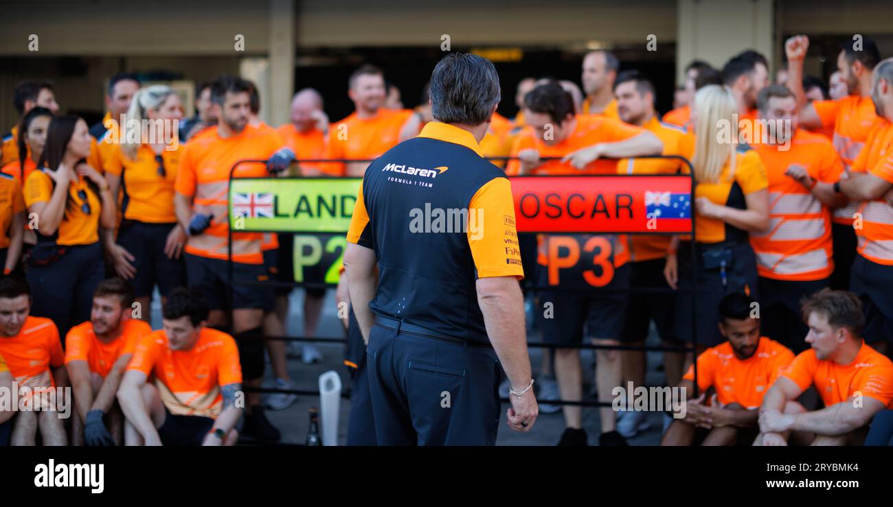 Suzuka Grand Prix Circuit, 30 September 2023: Lando Norris (GBR) and ...