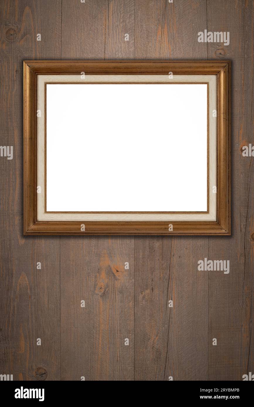Simple dark wooden frame hi-res stock photography and images - Alamy