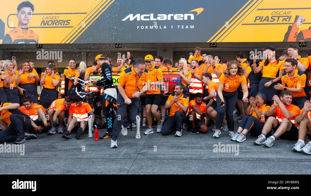 Suzuka Grand Prix Circuit, 30 September 2023: Lando Norris (GBR) and ...