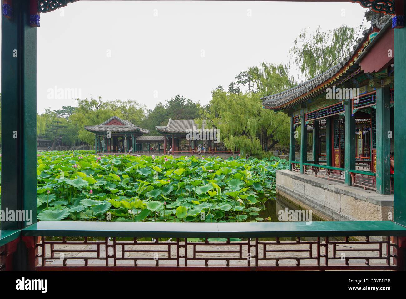 Beijing City, China - July 3, 2023: Summer Scenery of Summer Palace in ...