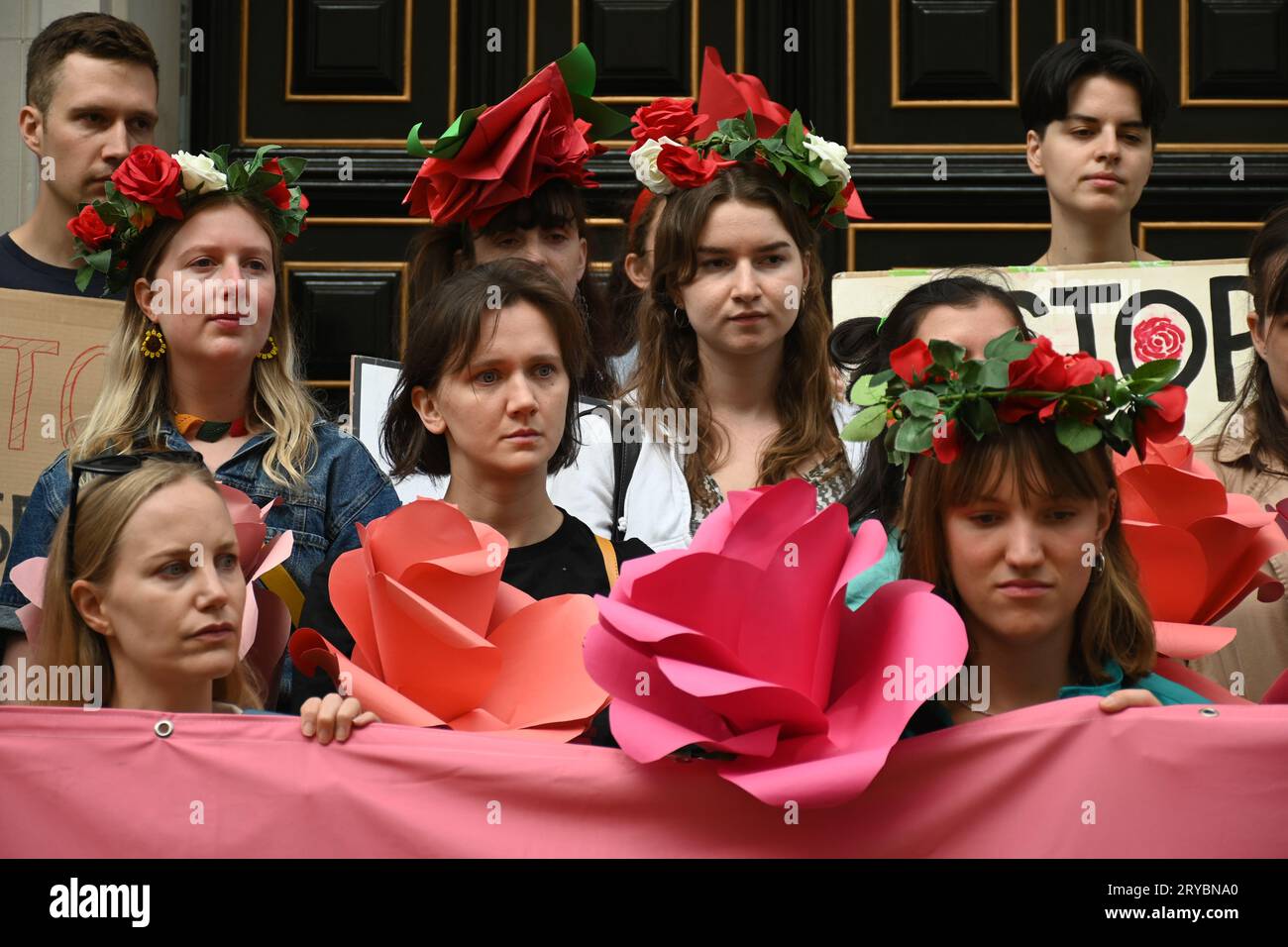 Whitehall Place, London, UK. 30th Sep, 2023. Protests against the UK ...