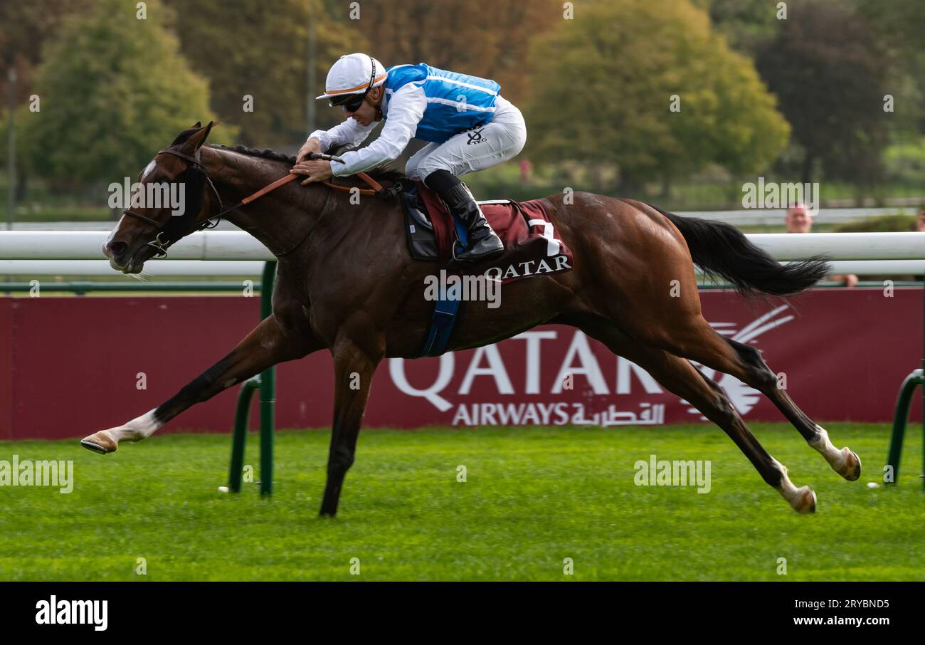 30th September 2023, Paris, France. Double Major and jockey Maxime ...
