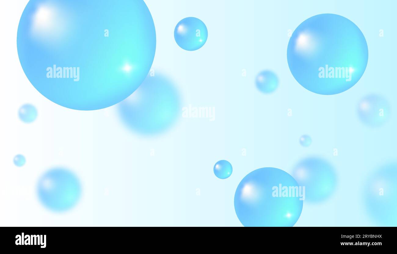 Vector abstract background with water bubbles. Trendy vector background ...
