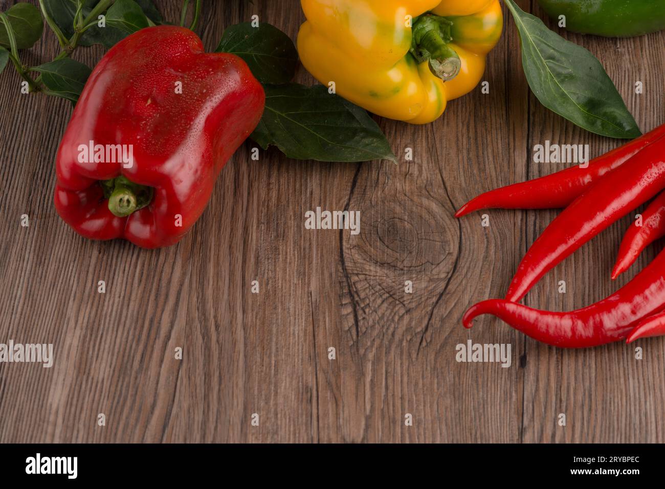 Colored bell peppers Stock Photo - Alamy