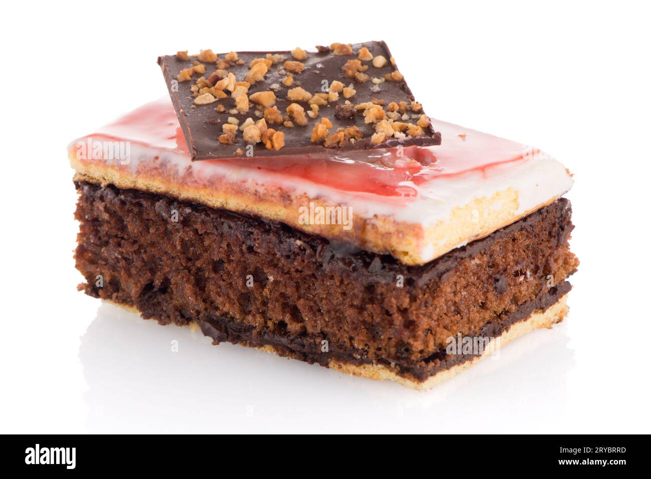 Closeup piece cake cream hi-res stock photography and images - Alamy