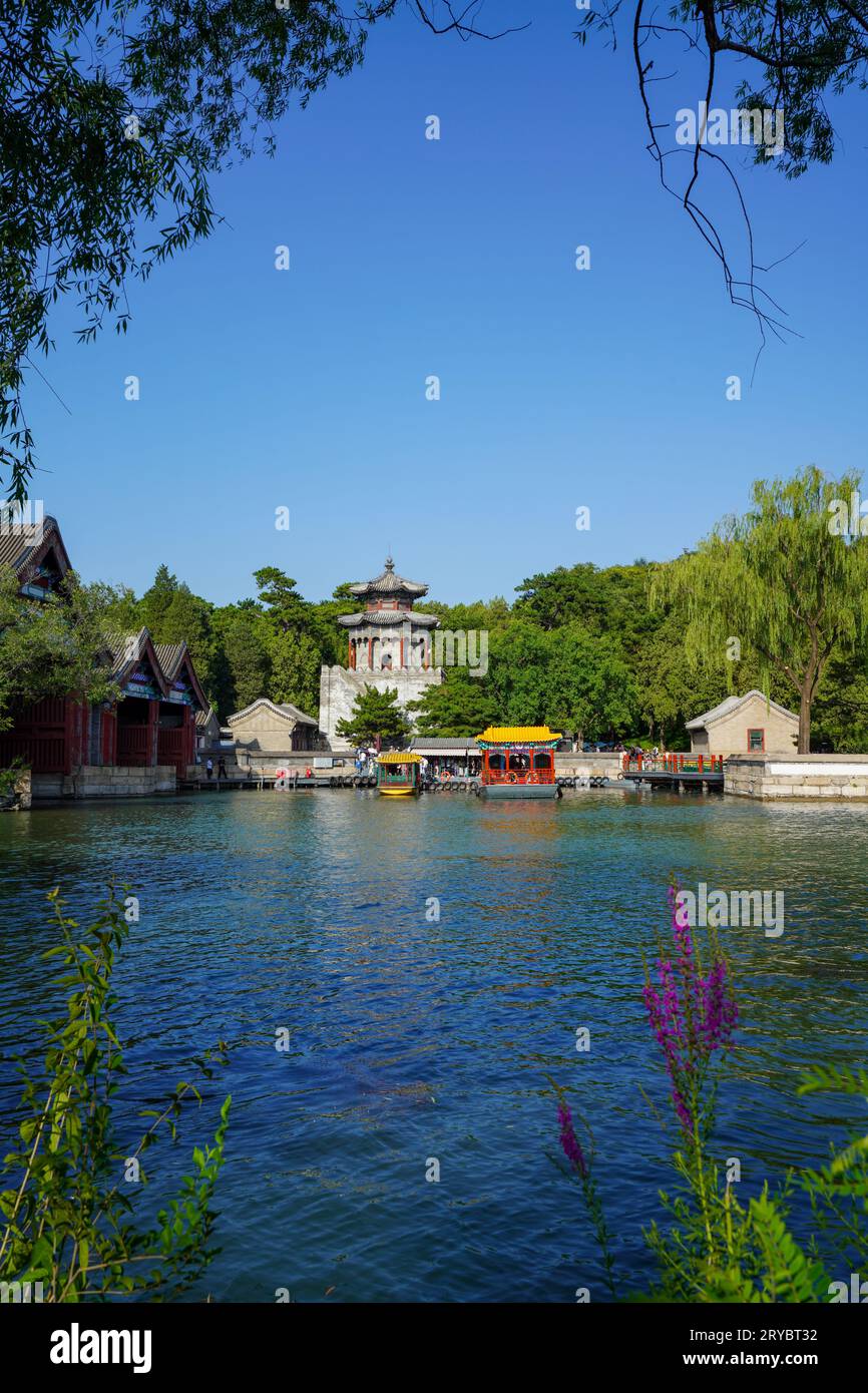 Beijing City, China - July 4, 2023: The architectural landscape of the ...