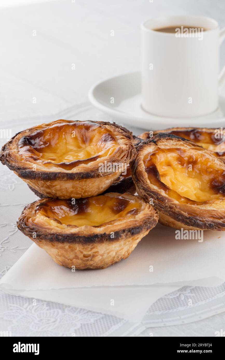 Belem egg tarts hi-res stock photography and images - Alamy