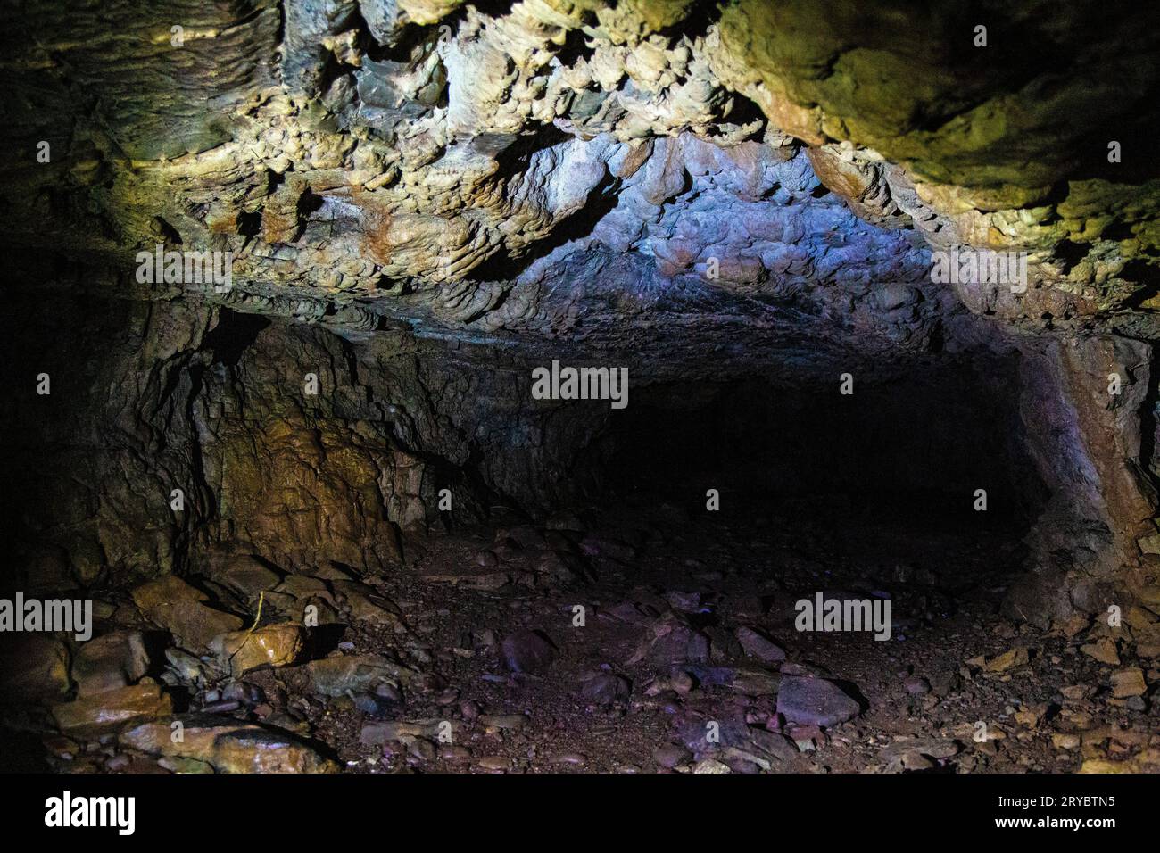 Porth Yr Ogof Cave on the Mellte River, Brecon Beacons National Park ...