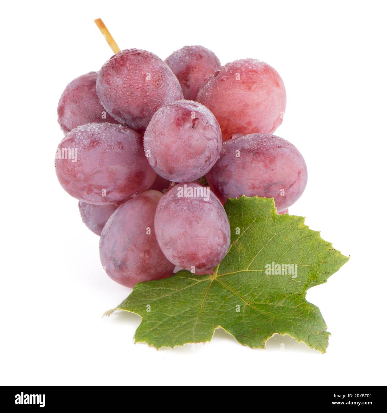 Bunch of red grapes Stock Photo - Alamy