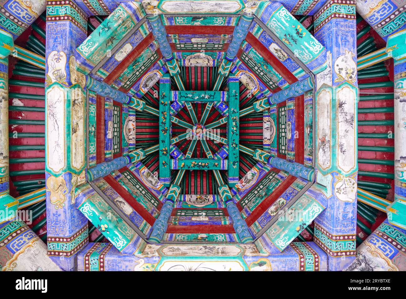 Internal structure of Summer Palace bridge Stock Photo - Alamy