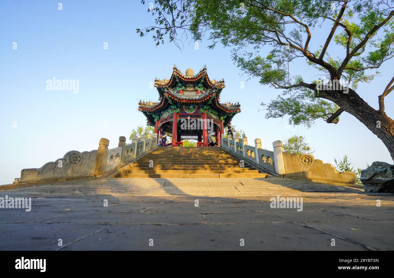 Beijing City, China - July 4, 2023: Stone Bridge Architecture Landscape ...