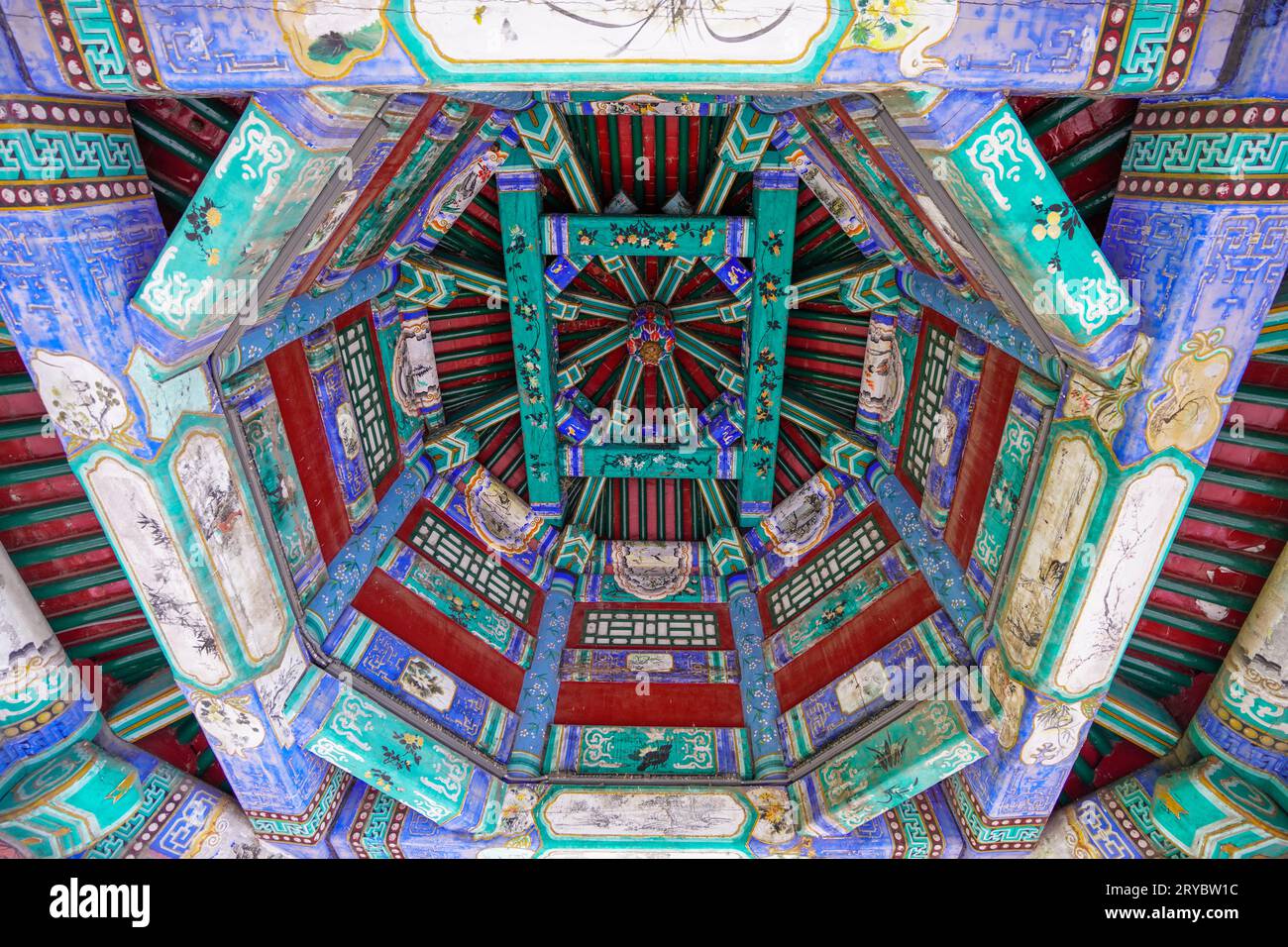 Internal structure of Summer Palace bridge Stock Photo - Alamy