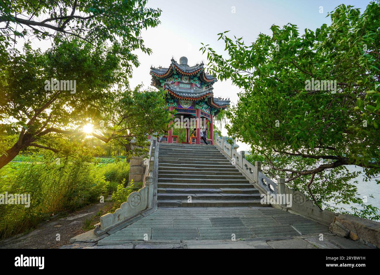 Beijing City, China - July 4, 2023: Stone Bridge Architecture Landscape ...