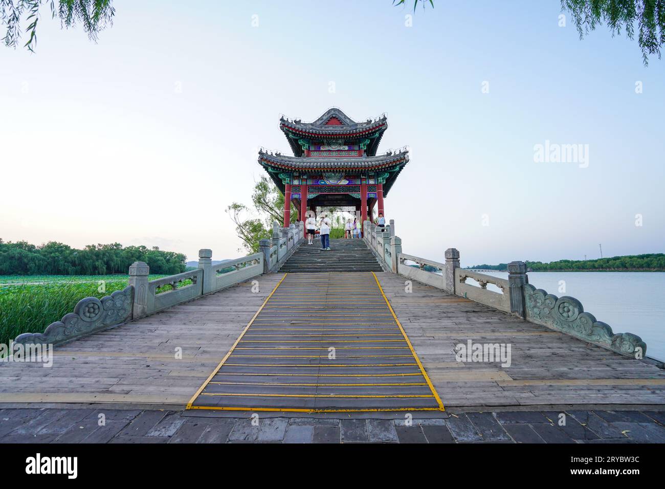Beijing City, China - July 4, 2023: Stone Bridge Architecture Landscape ...