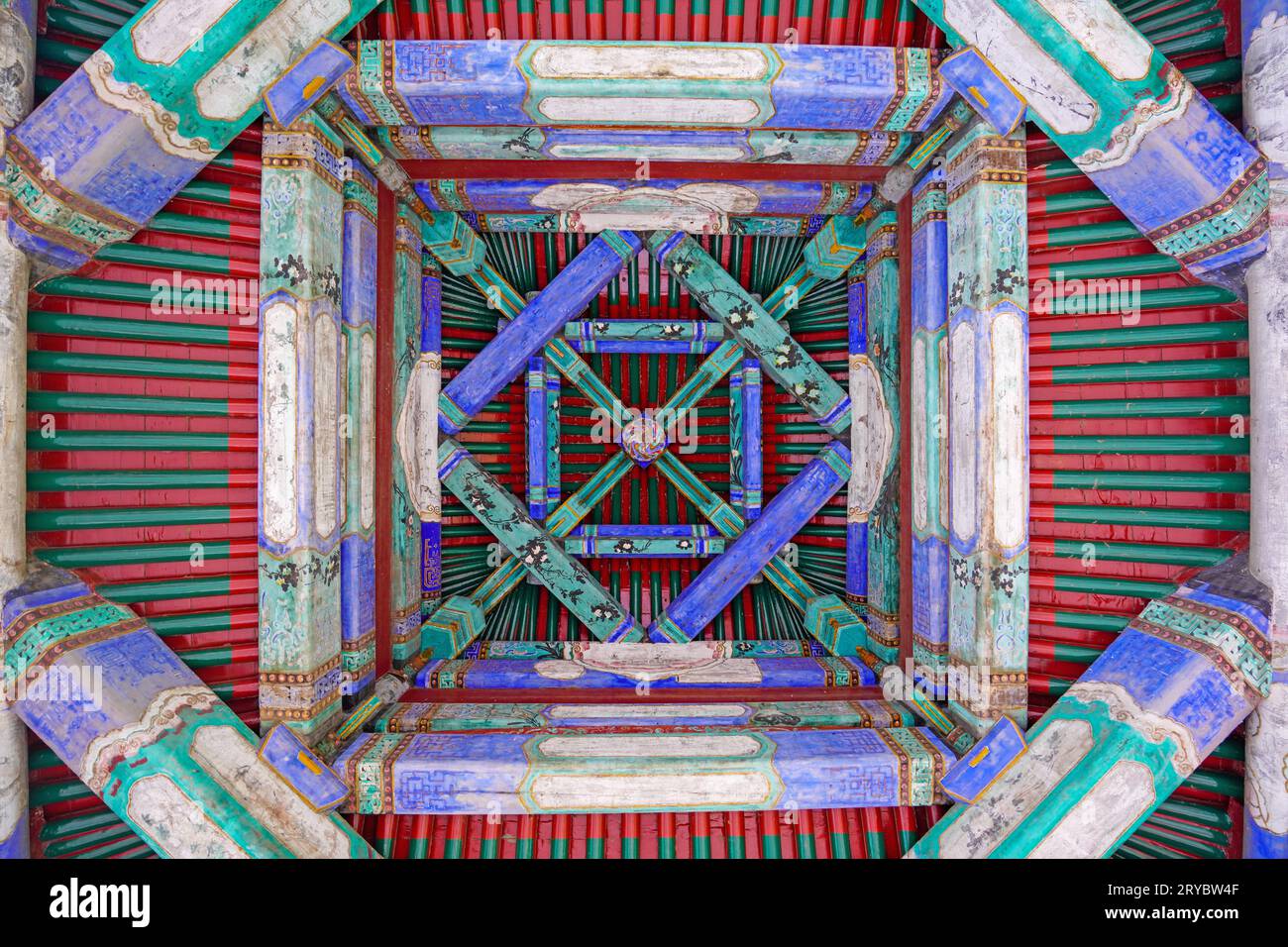 Internal structure of Summer Palace bridge Stock Photo - Alamy