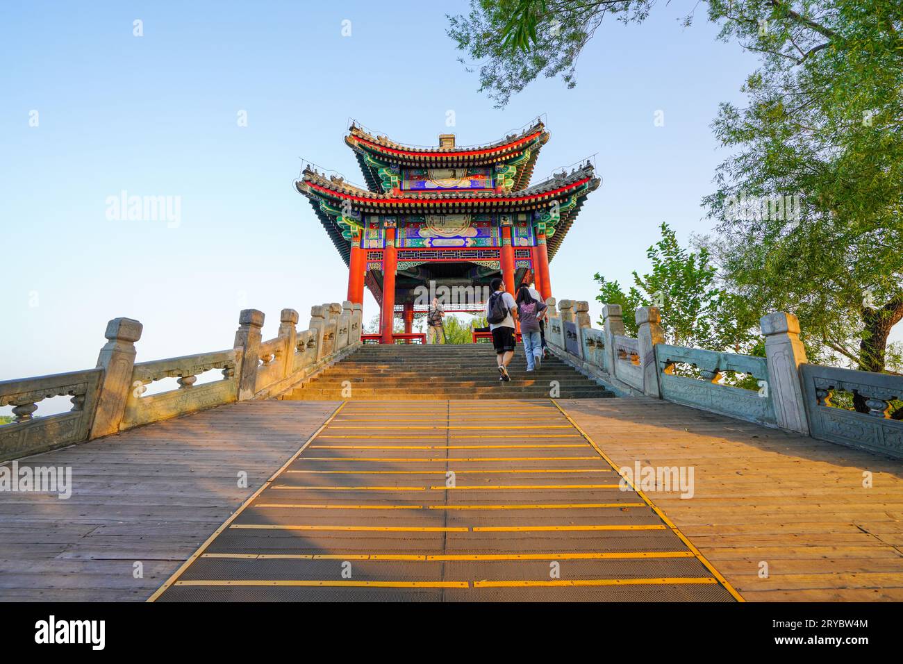 Beijing City, China - July 4, 2023: Stone Bridge Architecture Landscape ...