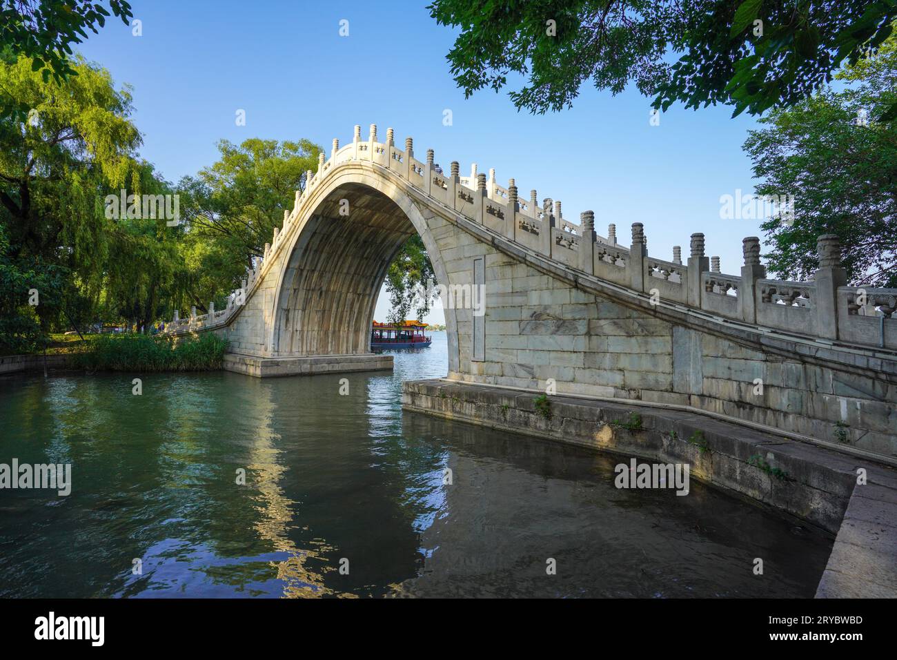 Beijing City, China - July 4, 2023: Stone Bridge Architecture Landscape ...