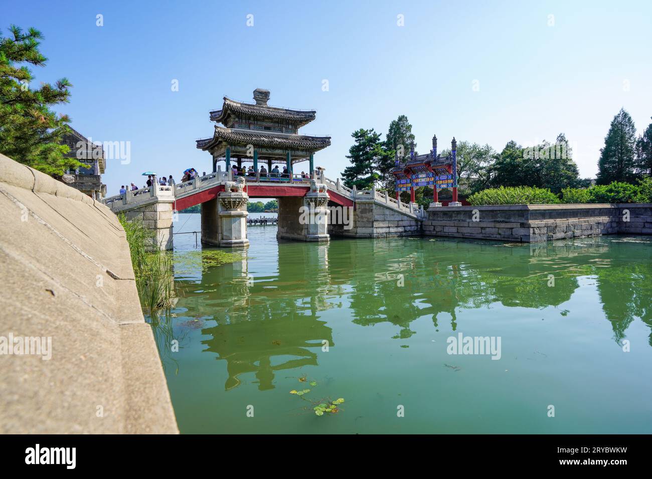 Beijing City, China - July 4, 2023: Stone Bridge Architecture Landscape ...