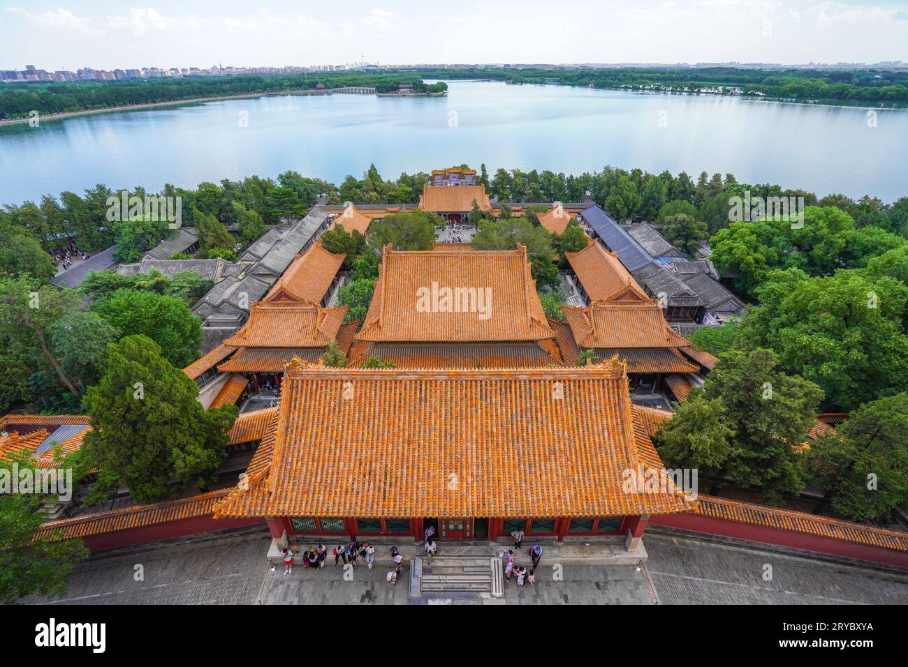 Beijing City, China - July 7, 2023: Kunming Lake Scenery of Summer ...