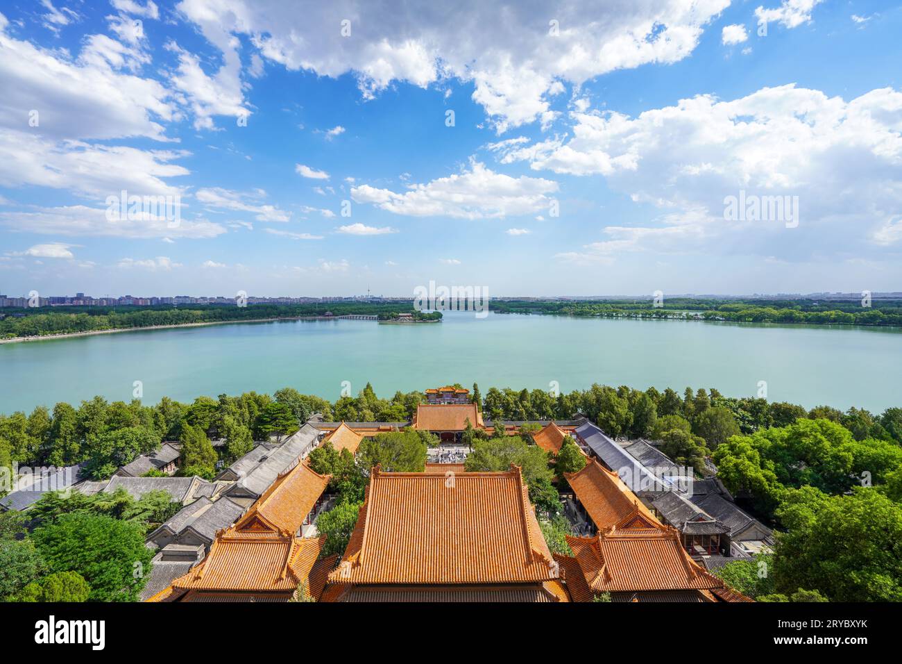 Beijing City, China - July 7, 2023: Kunming Lake Scenery of Summer ...