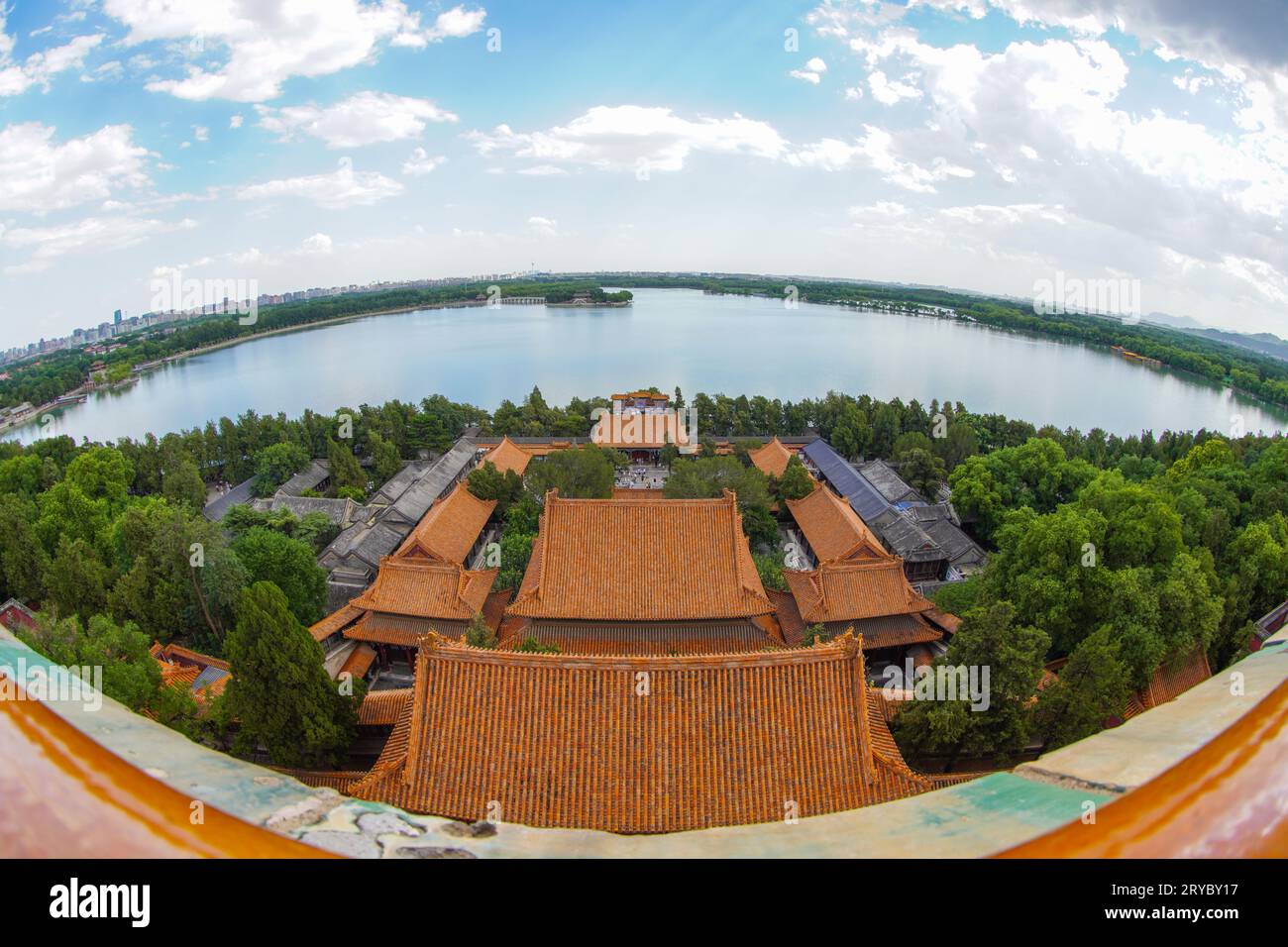 Beijing City, China - July 7, 2023: Kunming Lake Scenery of Summer ...