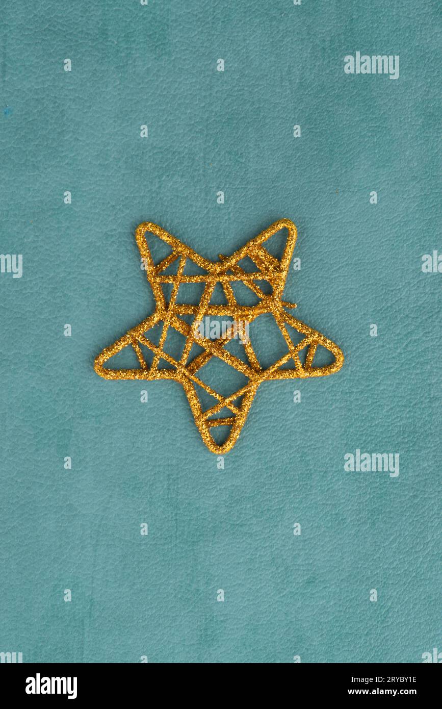 Golden Christmas star Stock Photo - Alamy