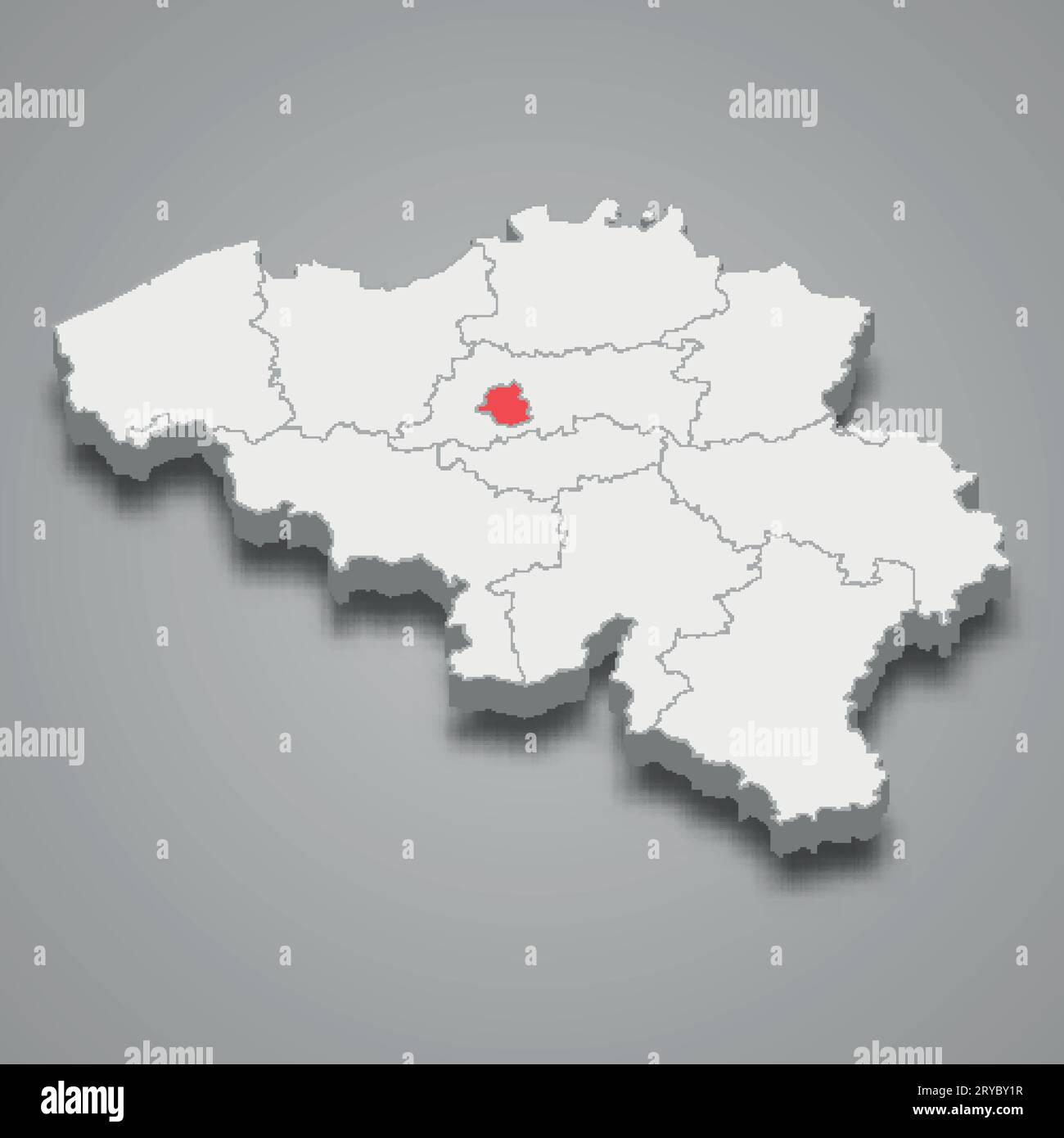 Brussels area map hi-res stock photography and images - Alamy