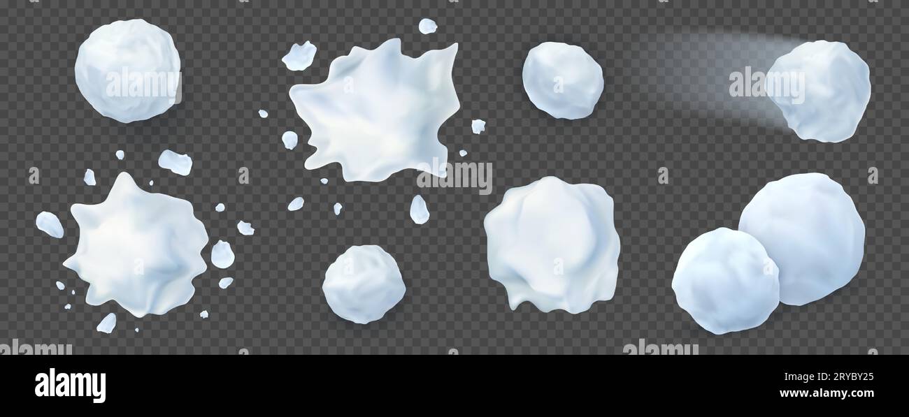 Snowball splat Stock Vector Images - Alamy