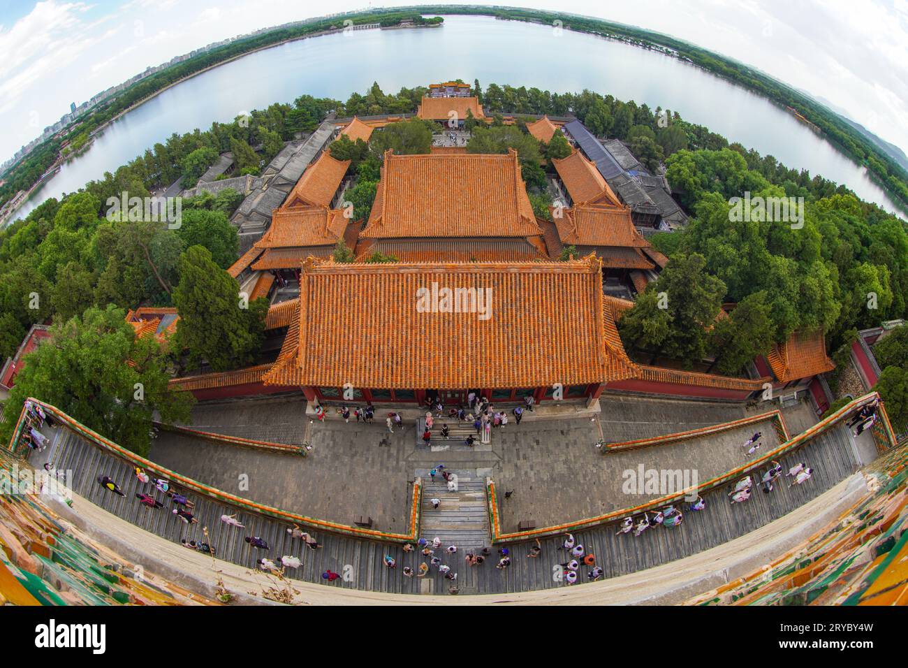 Beijing City, China - July 7, 2023: Kunming Lake Scenery of Summer ...