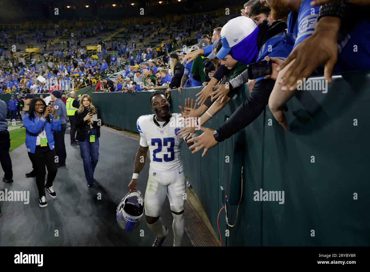 Detroit Lions cornerback Jerry Jacobs (23) after an NFL football game ...