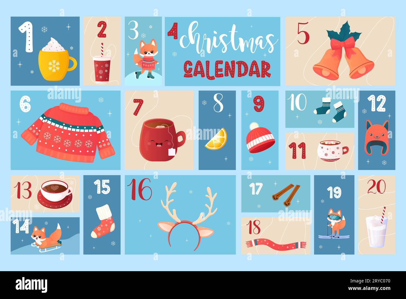 Red fox calendar hi-res stock photography and images - Alamy