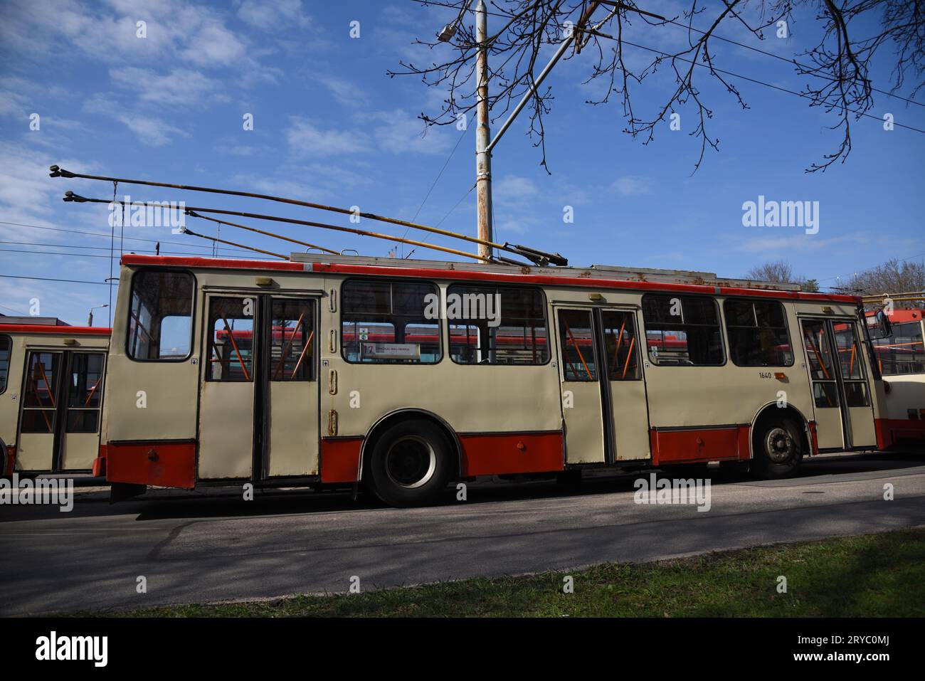 Skoda 14Tr trolleybus Stock Photo - Alamy