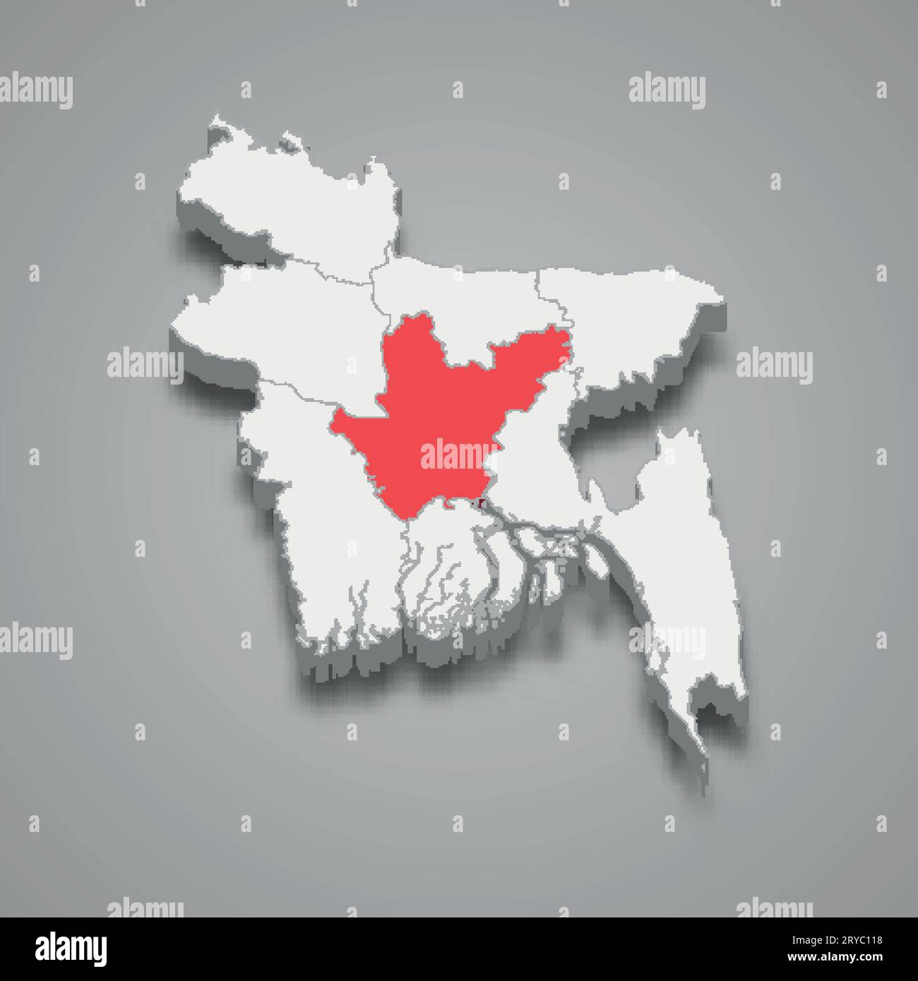 Dhaka division map hi-res stock photography and images - Alamy