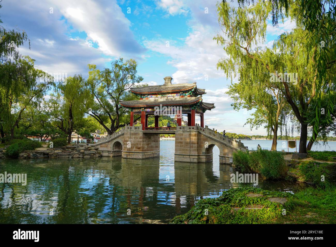 Beijing City, China - July 7, 2023: Stone Bridge Architecture Landscape ...