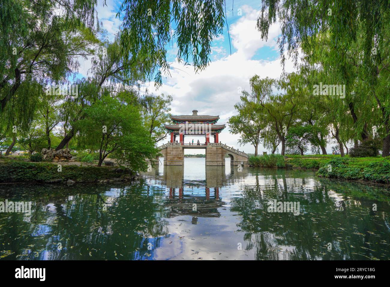 Beijing City, China - July 7, 2023: Stone Bridge Architecture Landscape ...