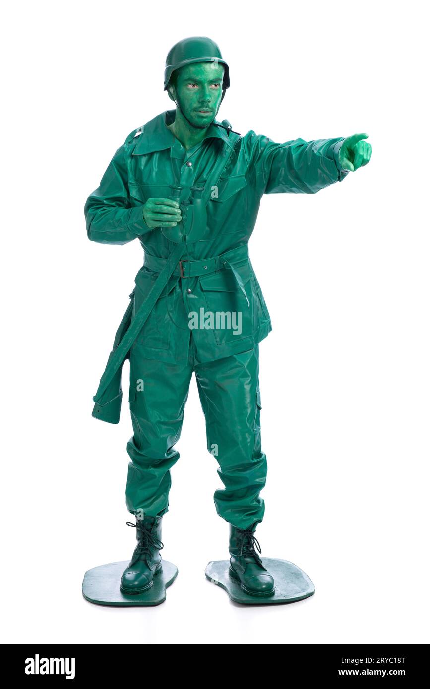 Toy green soldier hi-res stock photography and images - Alamy
