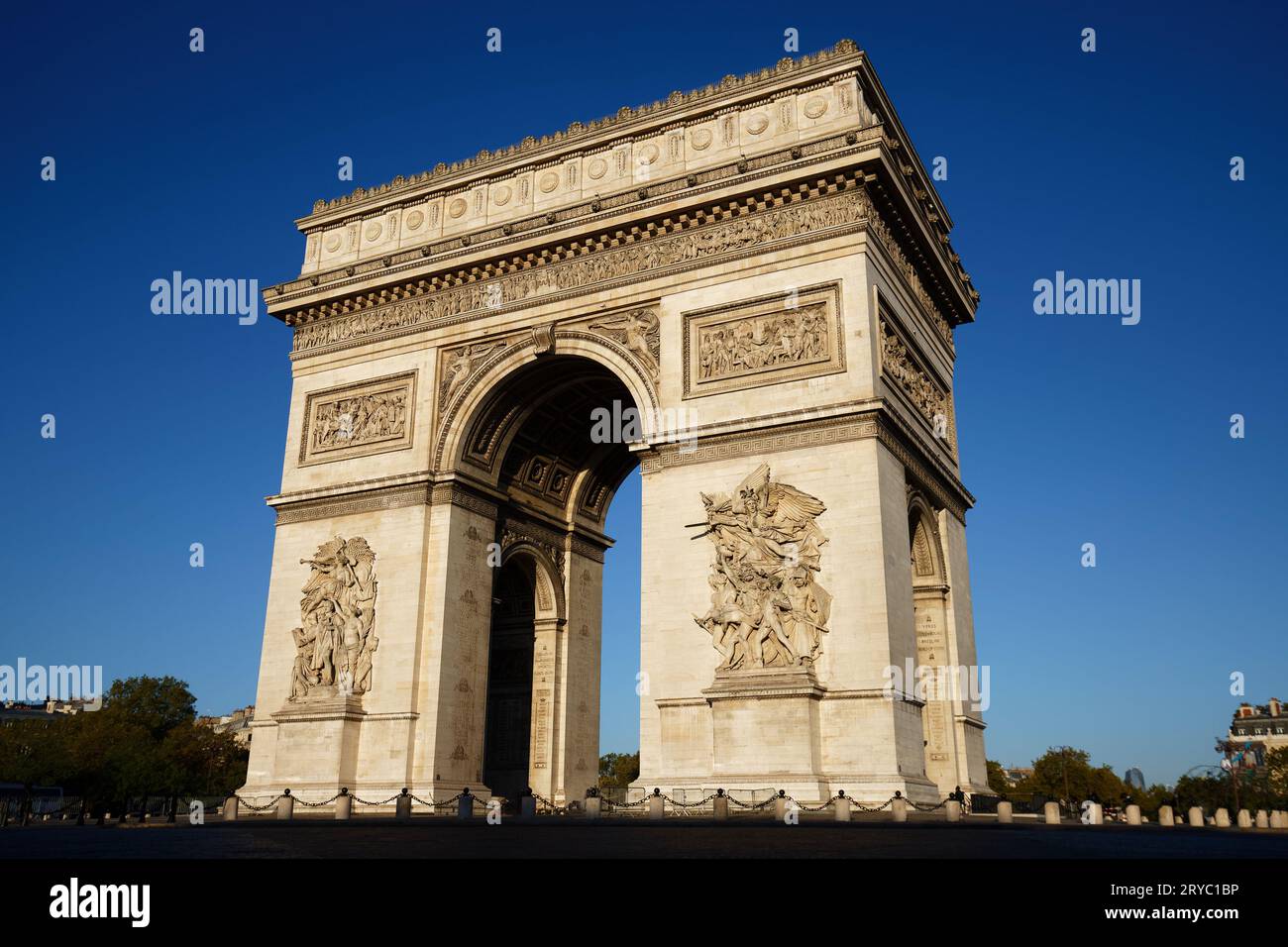 The Triumphal Arch is one of the most visited monuments in Paris Stock ...