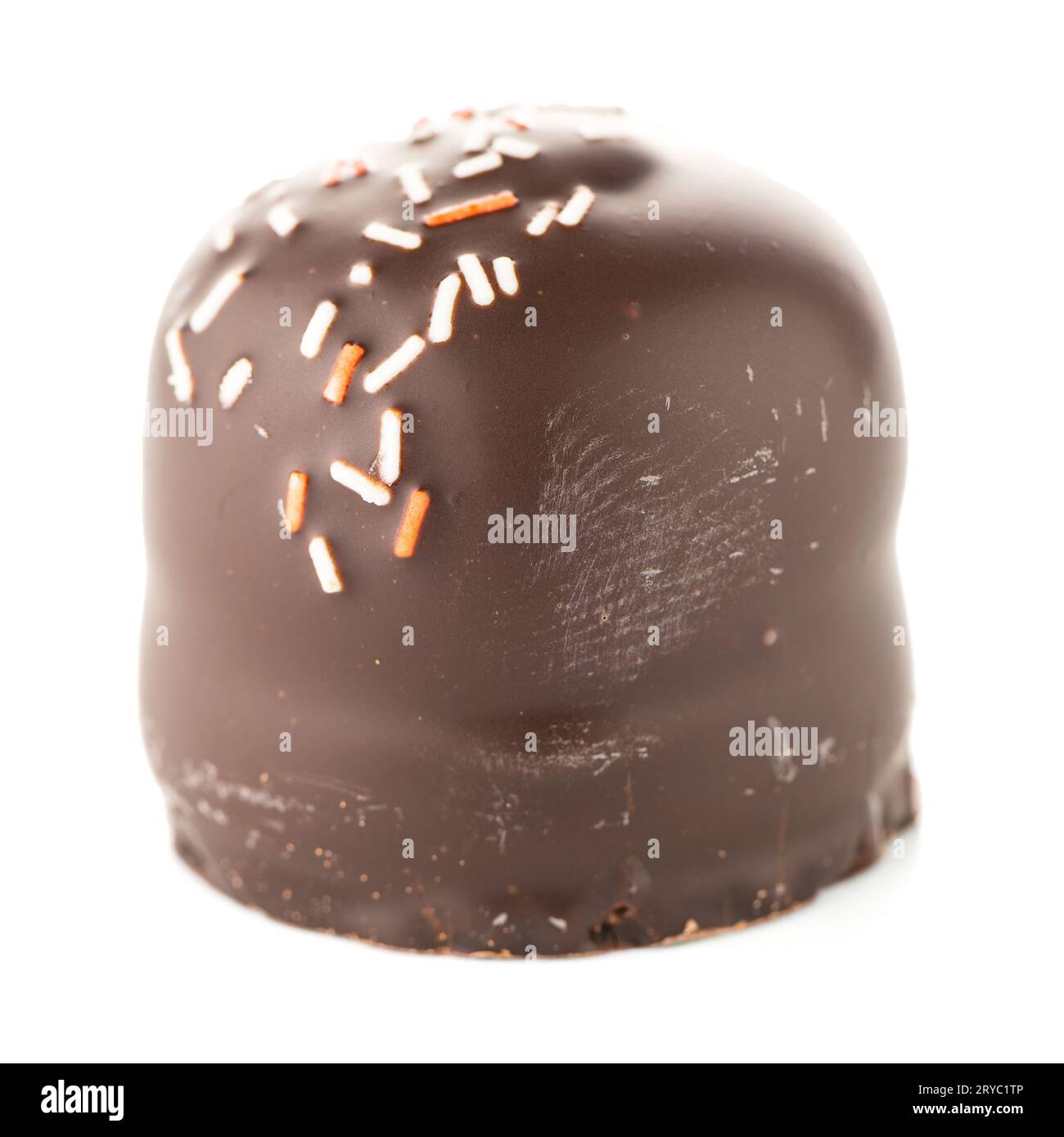 Chocolate coated marshmallow Stock Photo - Alamy