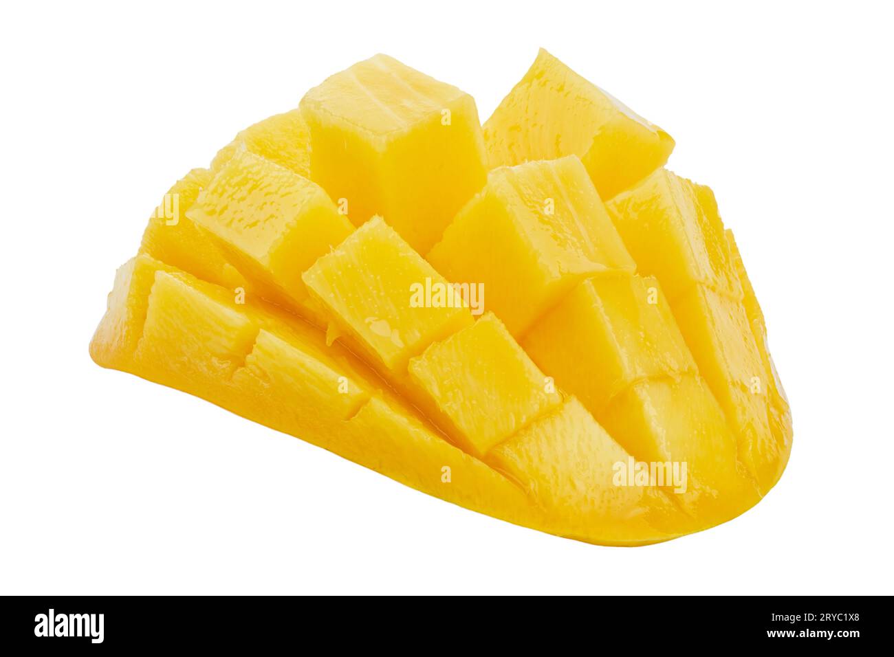 Fresh mango half isolated in white background. Healthy food. File ...
