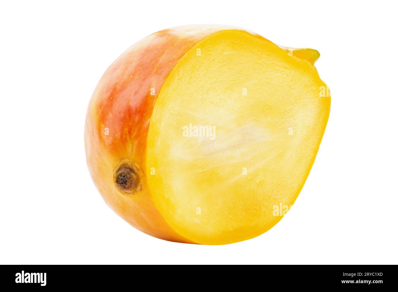 Fresh mango half isolated in white background. Healthy food. File ...