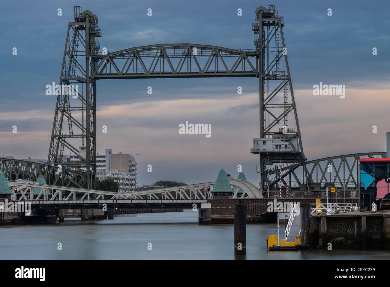 De Hef, officially Koningshaven Bridge, is a vertical-lift bridge over ...