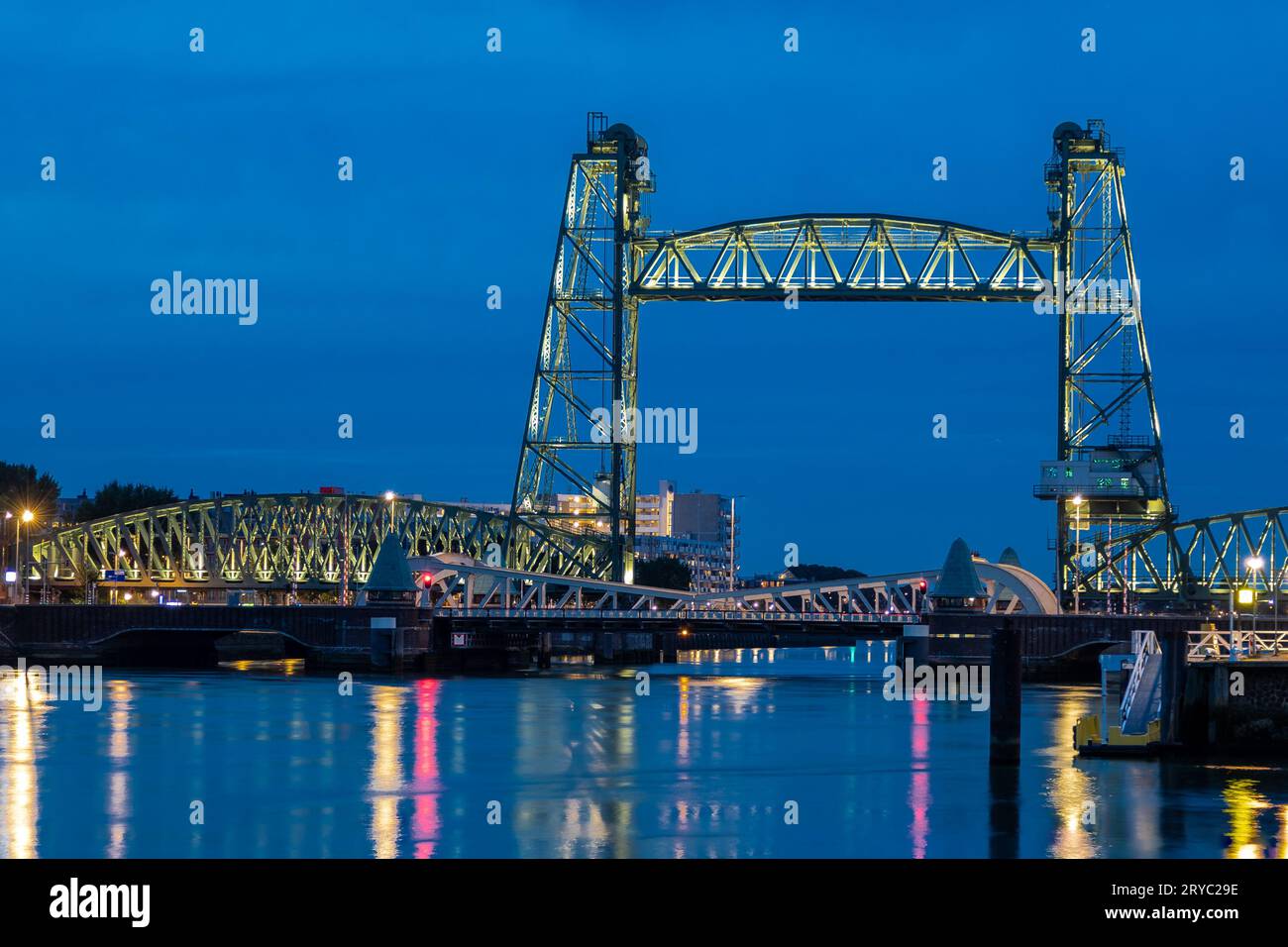 De Hef, officially Koningshaven Bridge, is a vertical-lift bridge over ...