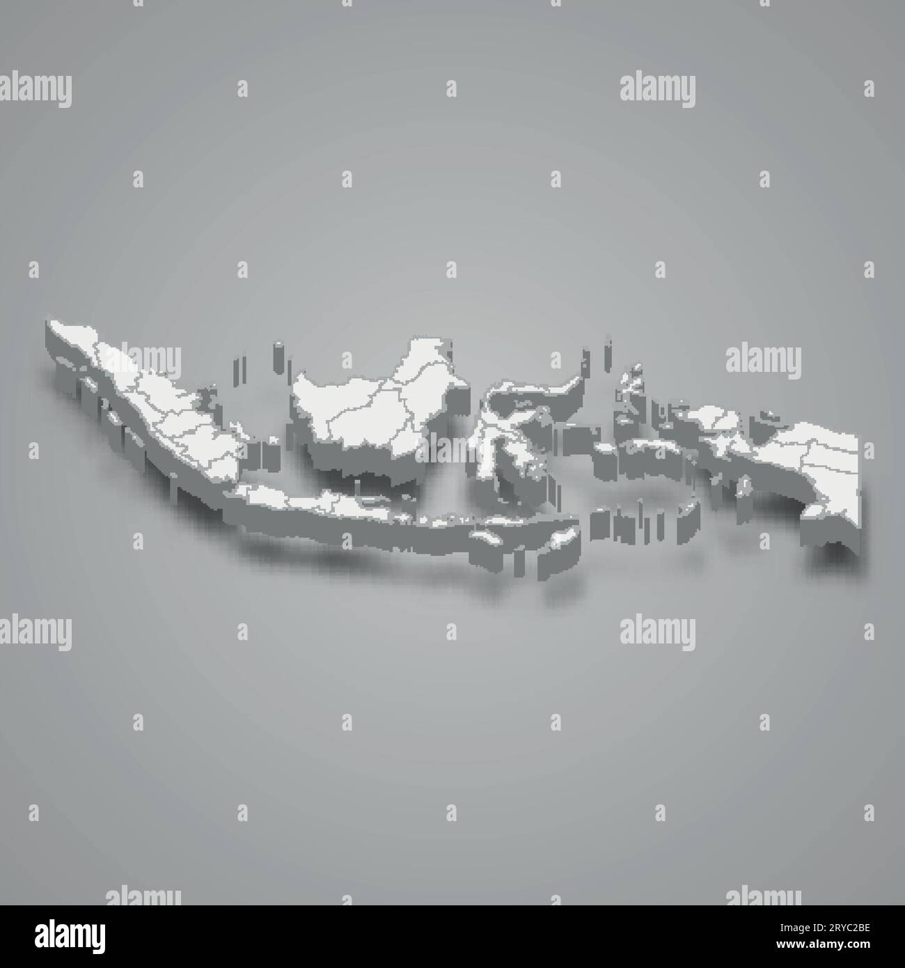 Jakarta province location Indonesia 3d isometric map Stock Vector Image ...