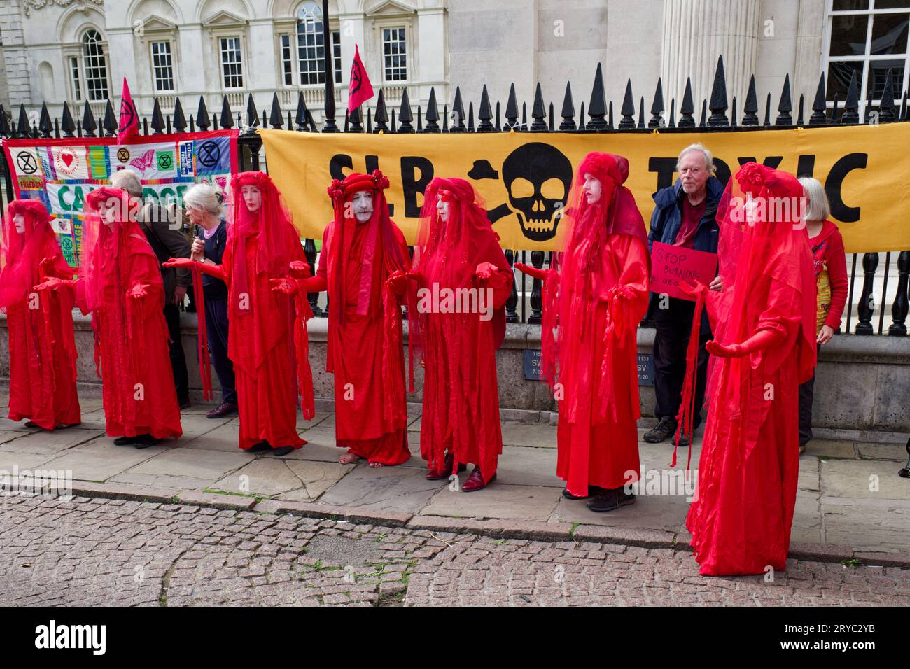 Climate change - Code red for change Stock Photo - Alamy