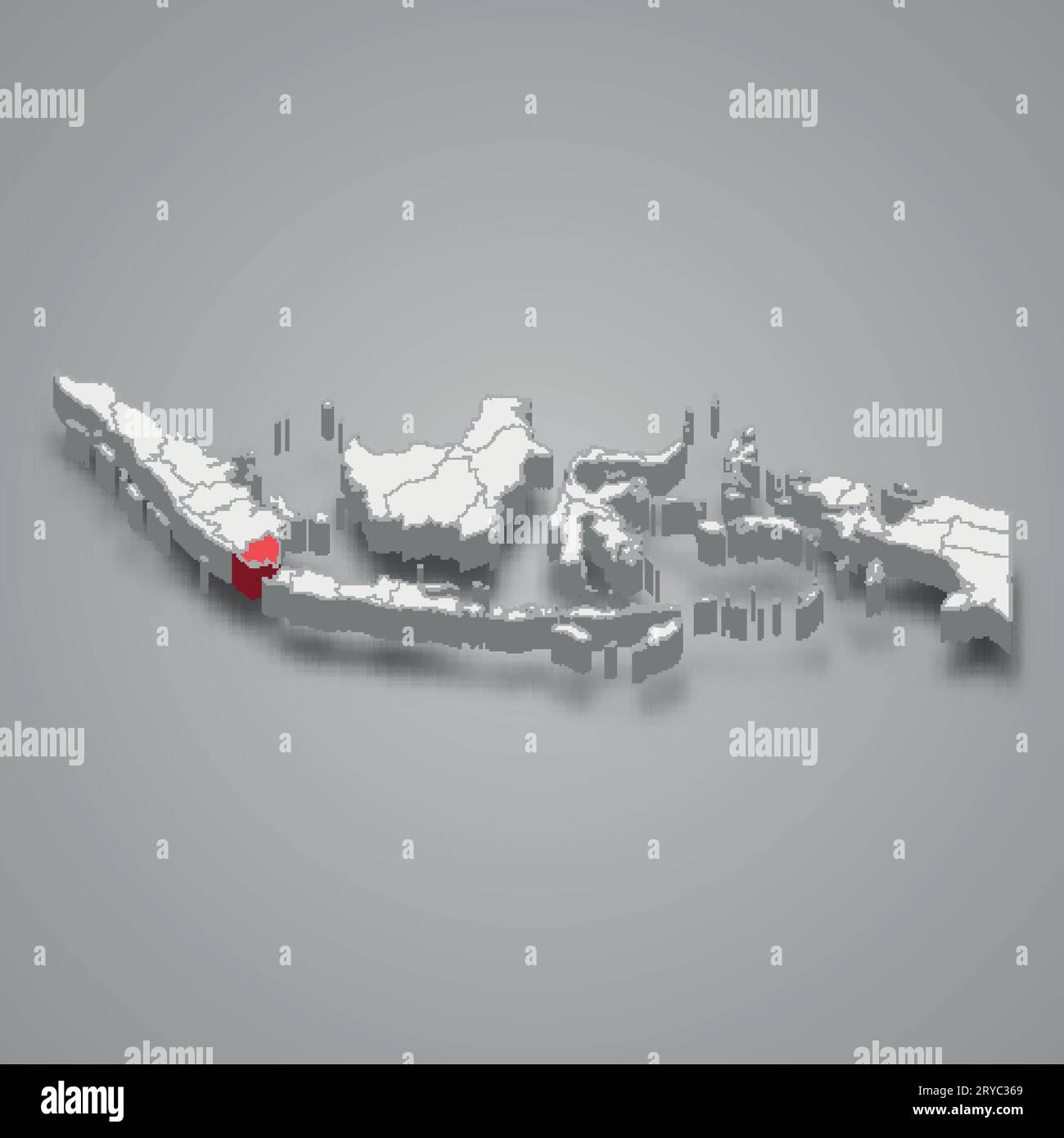 Vector map of lampung hi-res stock photography and images - Alamy