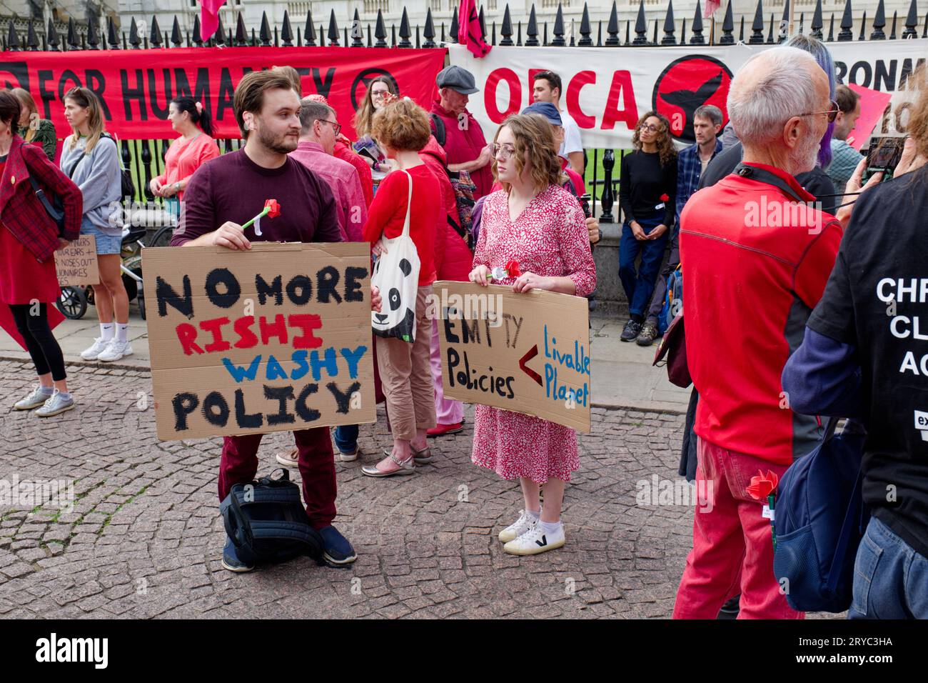 Climate change - Code red for change Stock Photo - Alamy